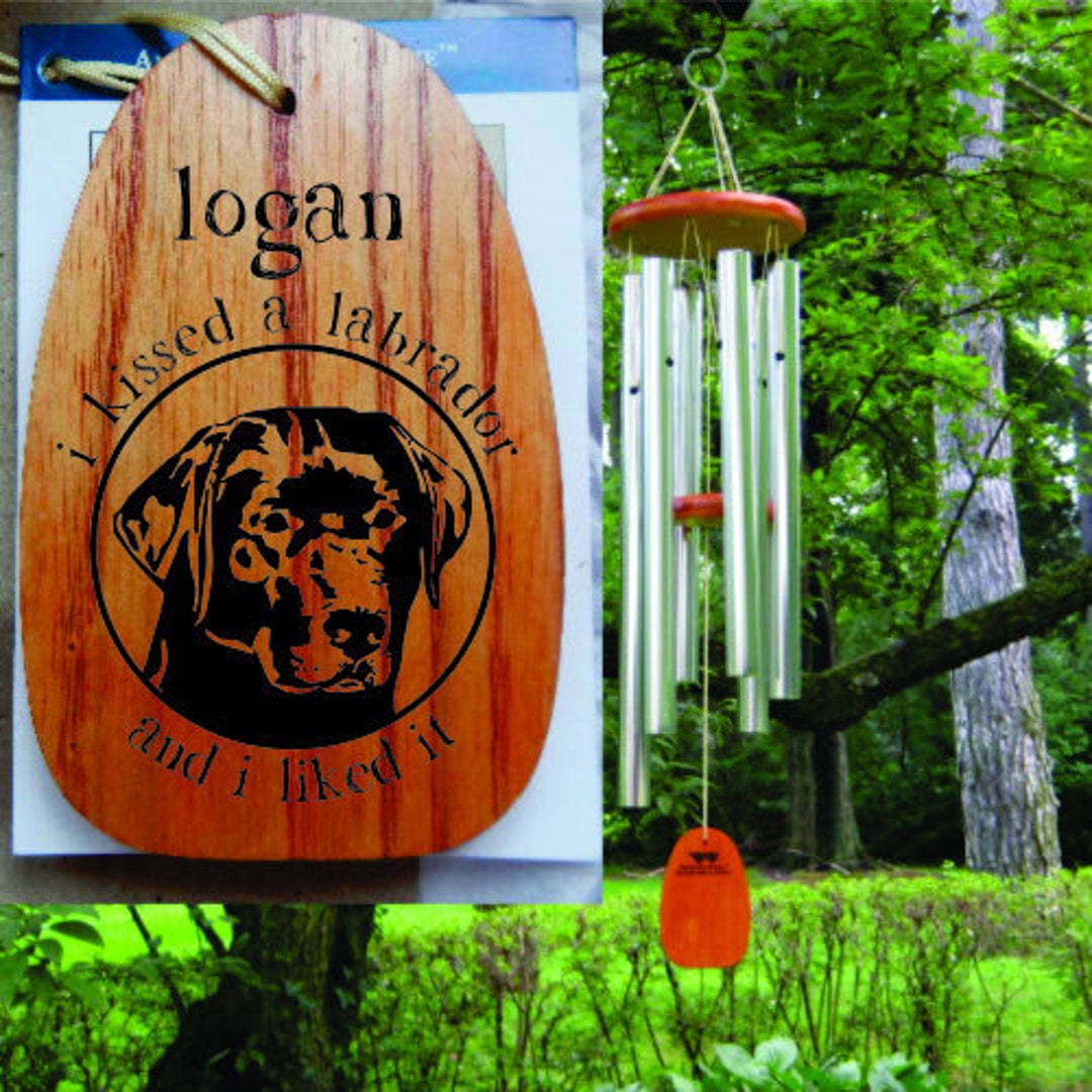 Labrador Retriever Wind Chime, Personalized Labrador Gift, Black Lab ...