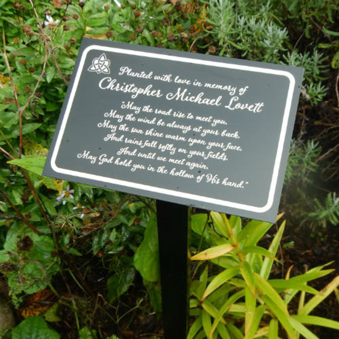 Irish Blessing Tree And/or Garden Dedication Marker - SCRIPT FONT ...