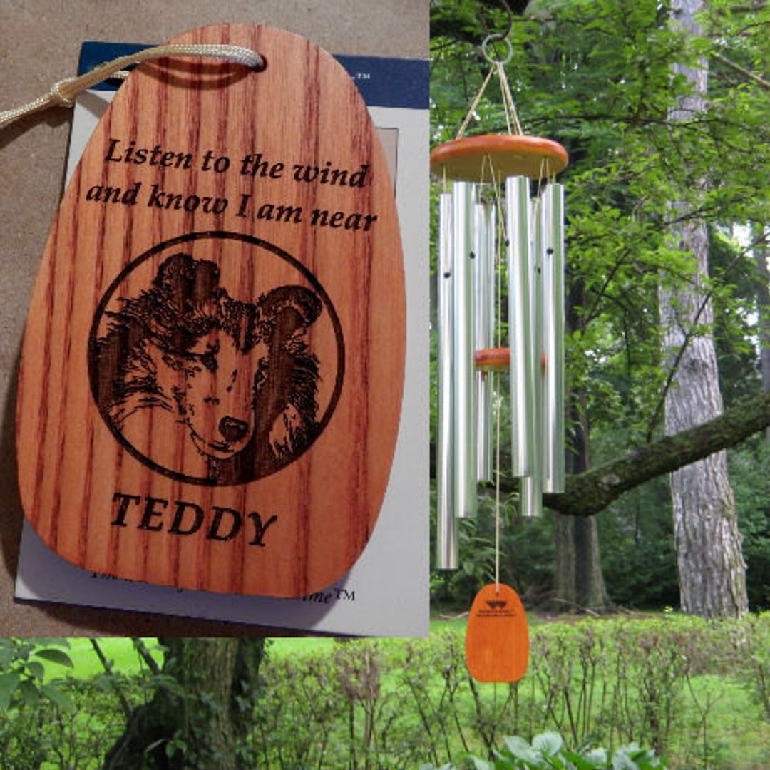 Personalized Wind Chimes - SHELTIE - Can Be Any Breed Specific - Custom ...