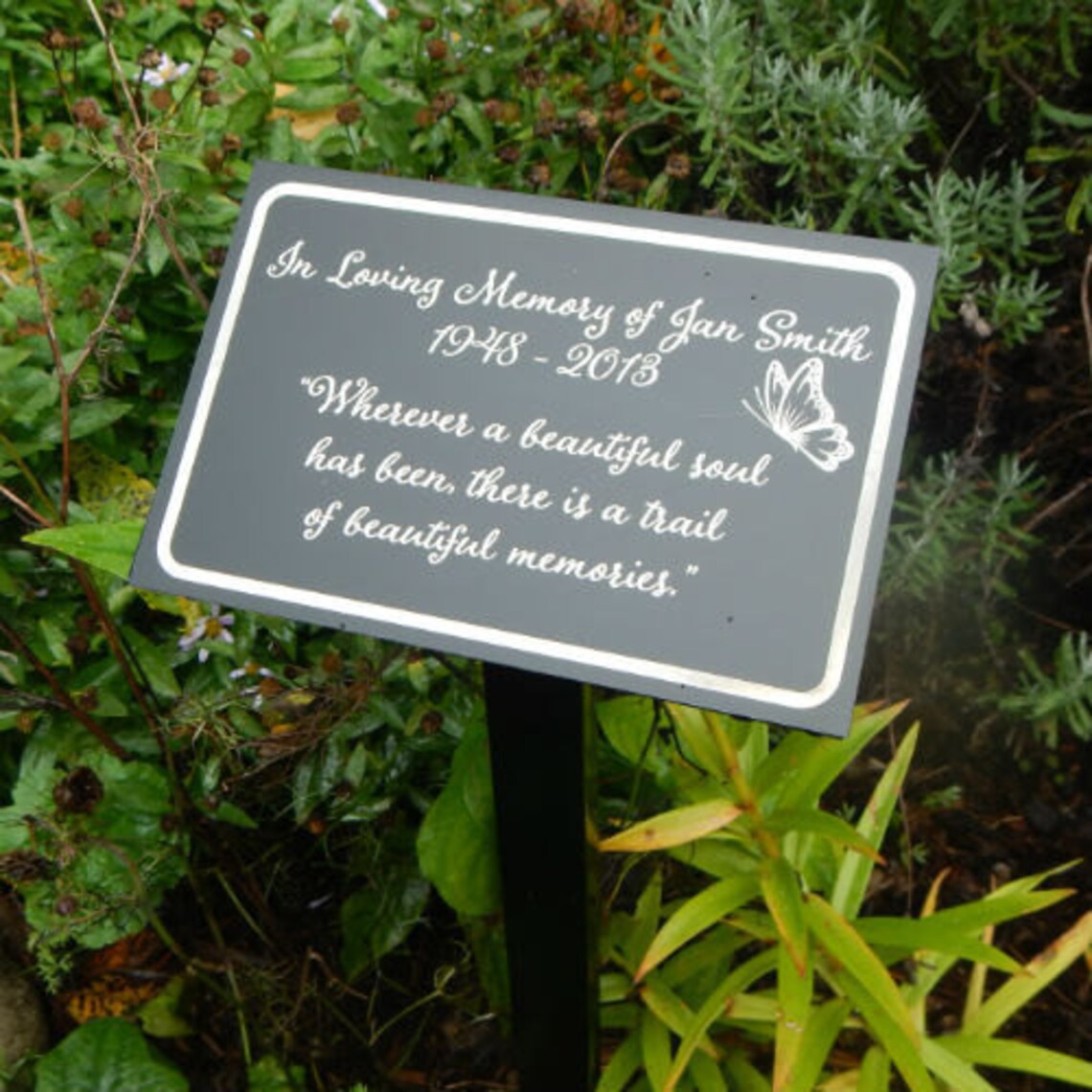 A Beautiful Soul - Tree And/or Garden Dedication Marker - Personalized ...