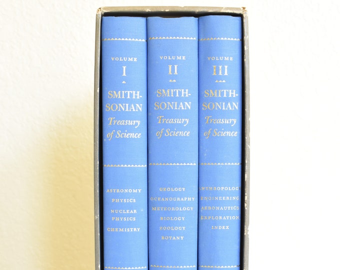 Smithsonian Treasury of Science 1960 First Edition 3 Book Box Set ...