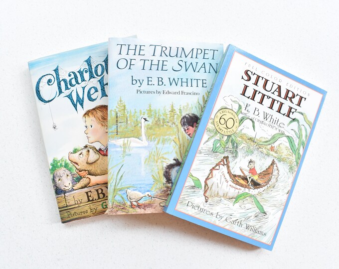Lot of Vintage E B White Paperback Children's Books Charlotte's Web ...