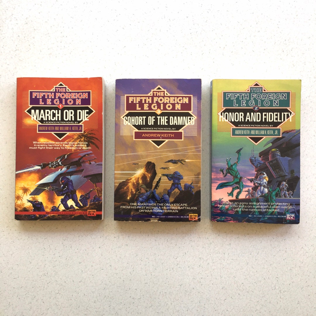 The Fifth Foreign Legion Trilogy Paperback Vintage Lot 1992 March or ...