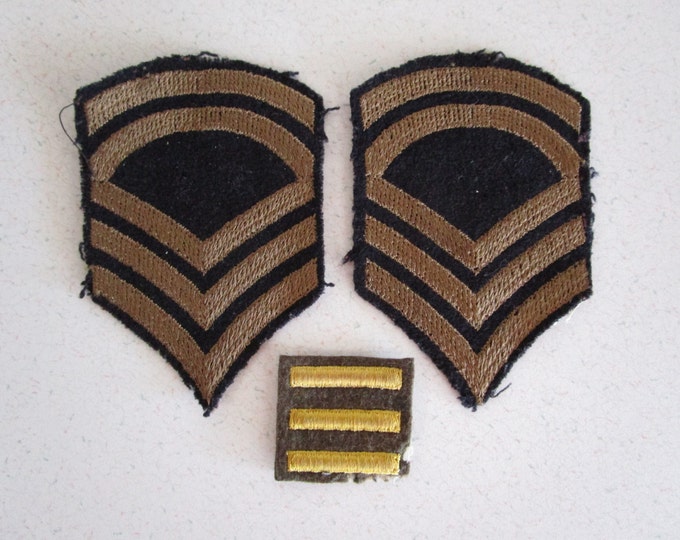 3 Air Force Patches From WWII 2 Arm Patches and One Overseas Service ...