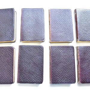 Antique 8 Volume Leather Miniature Handy Volume Shakespeare Set Hamlet ...