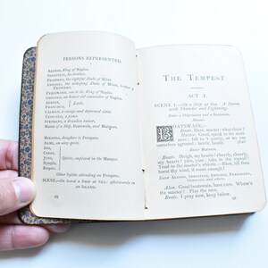 Antique 8 Volume Leather Miniature Handy Volume Shakespeare Set Hamlet ...