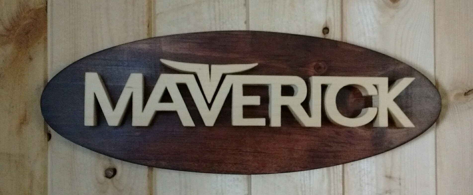 Vintage Ford Maverick Emblem Automobilia Classic Car Emblem