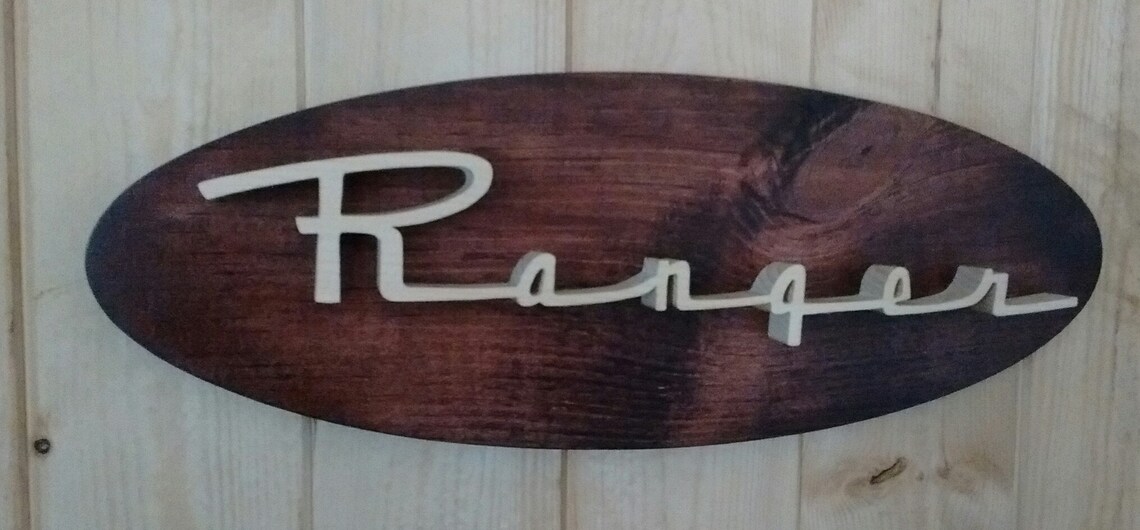Ford Edsel Ranger Emblem Oval Wall Plaque-unique Scroll Saw | Etsy