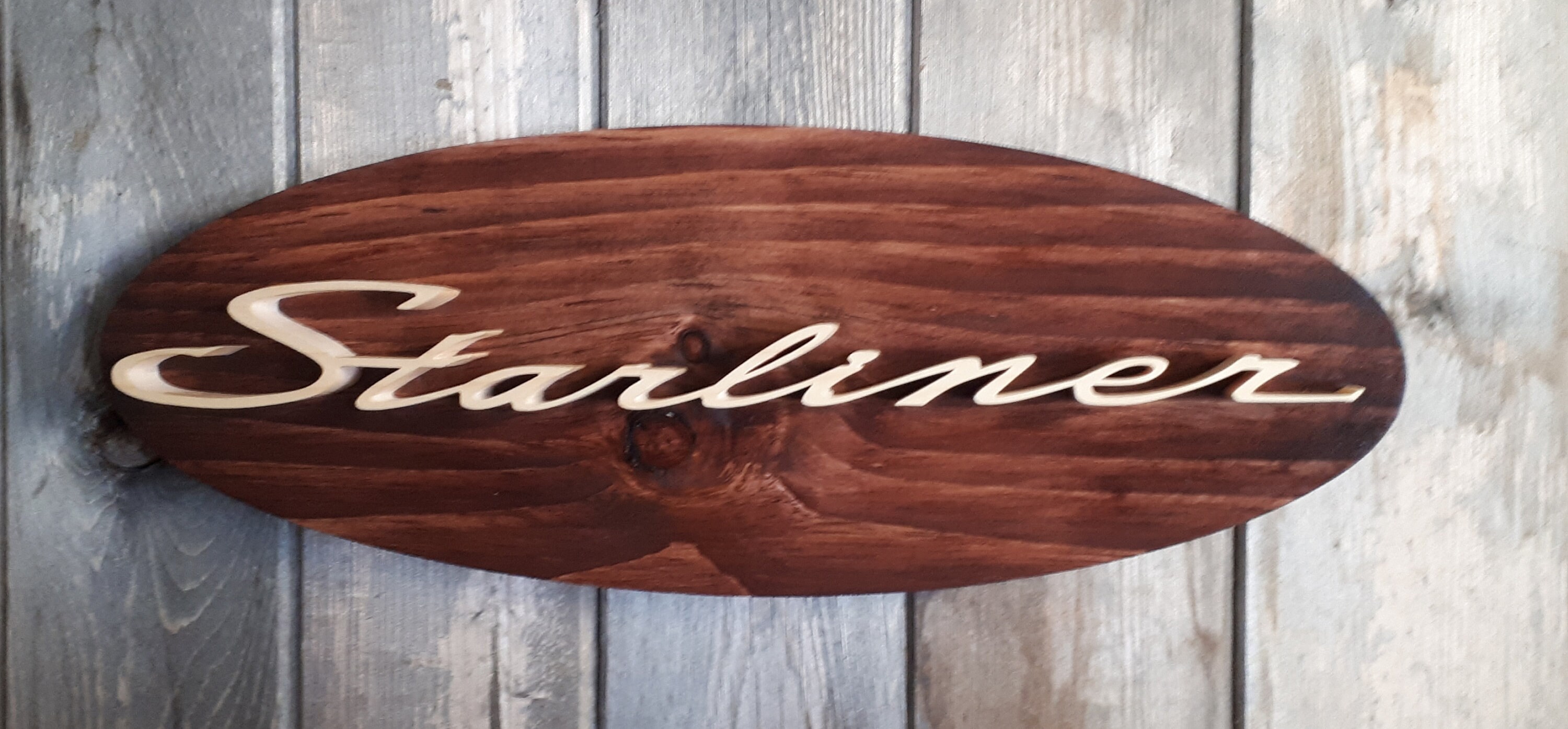 1961 Ford Starliner Emblem Oval Wall Plaque-unique Scroll Saw | Etsy