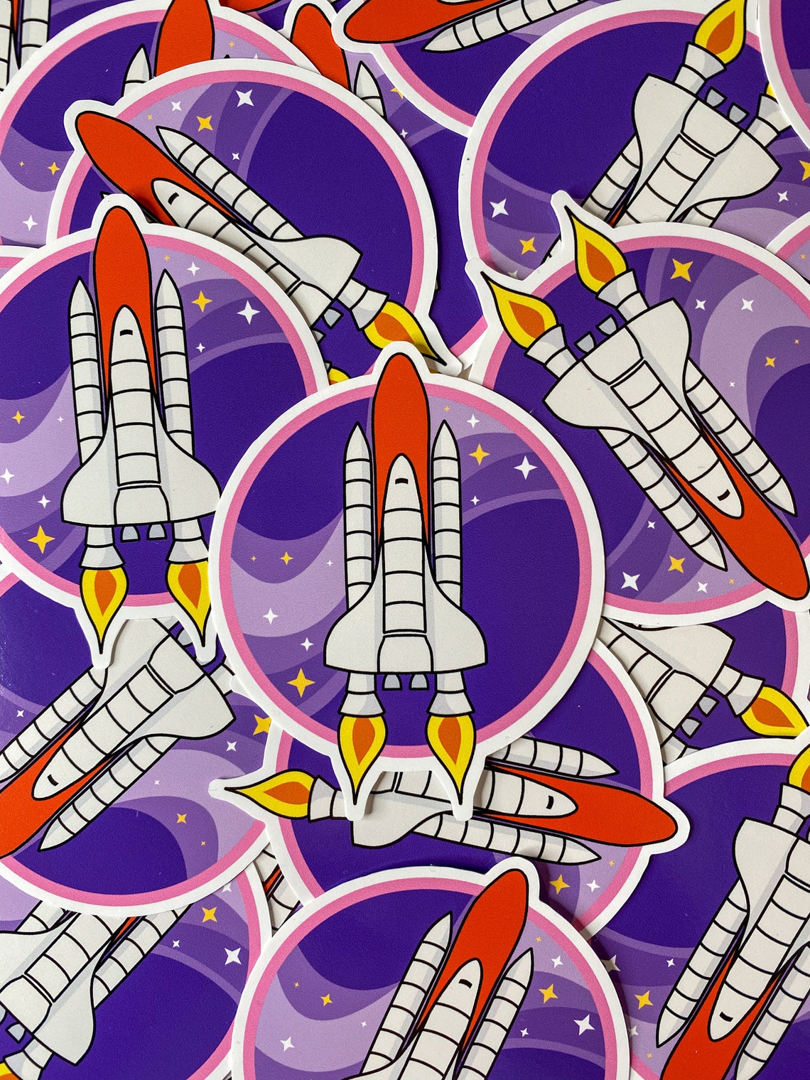 Rocket Vinyl Sticker Space Laptop Sticker - Etsy Ireland