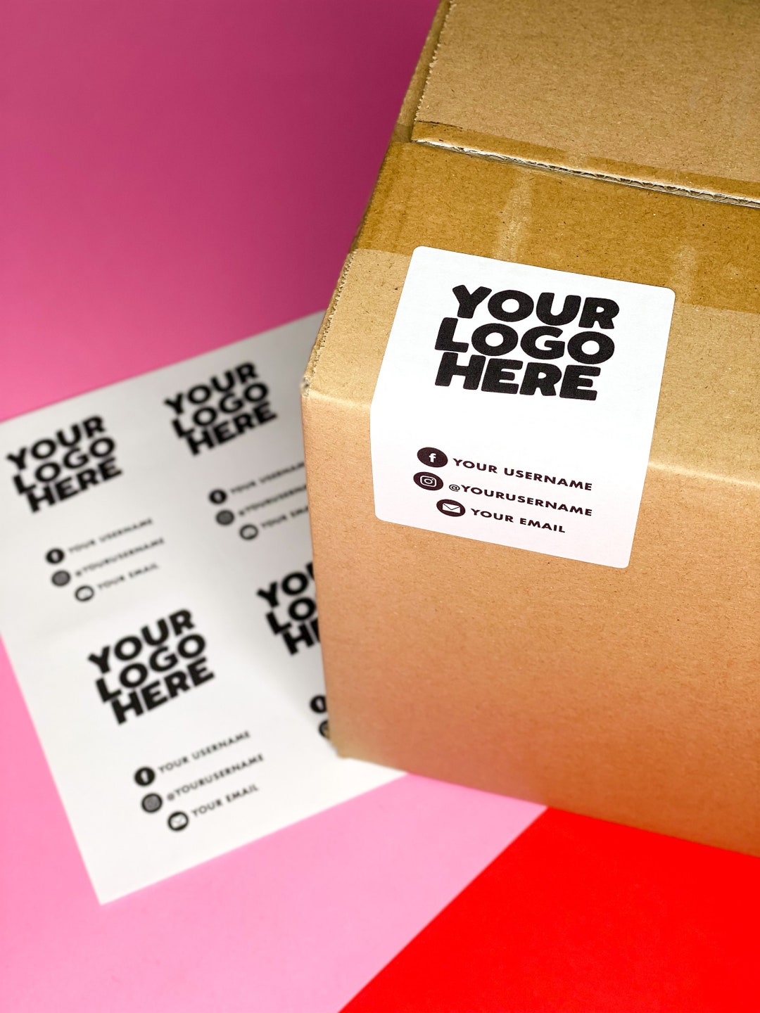 Box Seal Sticker Box Seal Labels Box Seal Box Sealing Sticker Packaging ...