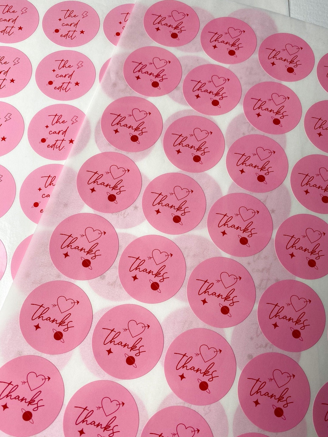 Personalised Glossy Logo Stickers 37mm Stickers 35 Stickers per Sheet ...