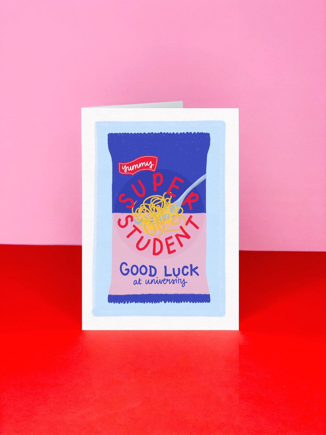 Super Student Card Good Luck at Uni Card Card for Going to University ...