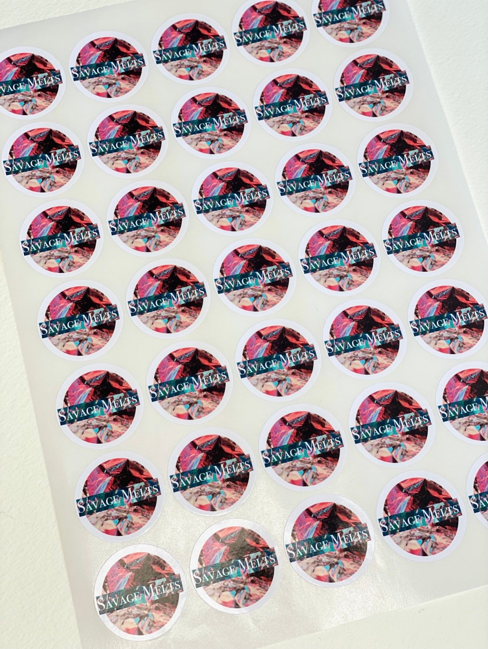 Personalised Glossy Logo Stickers 37mm Stickers 35 | Etsy