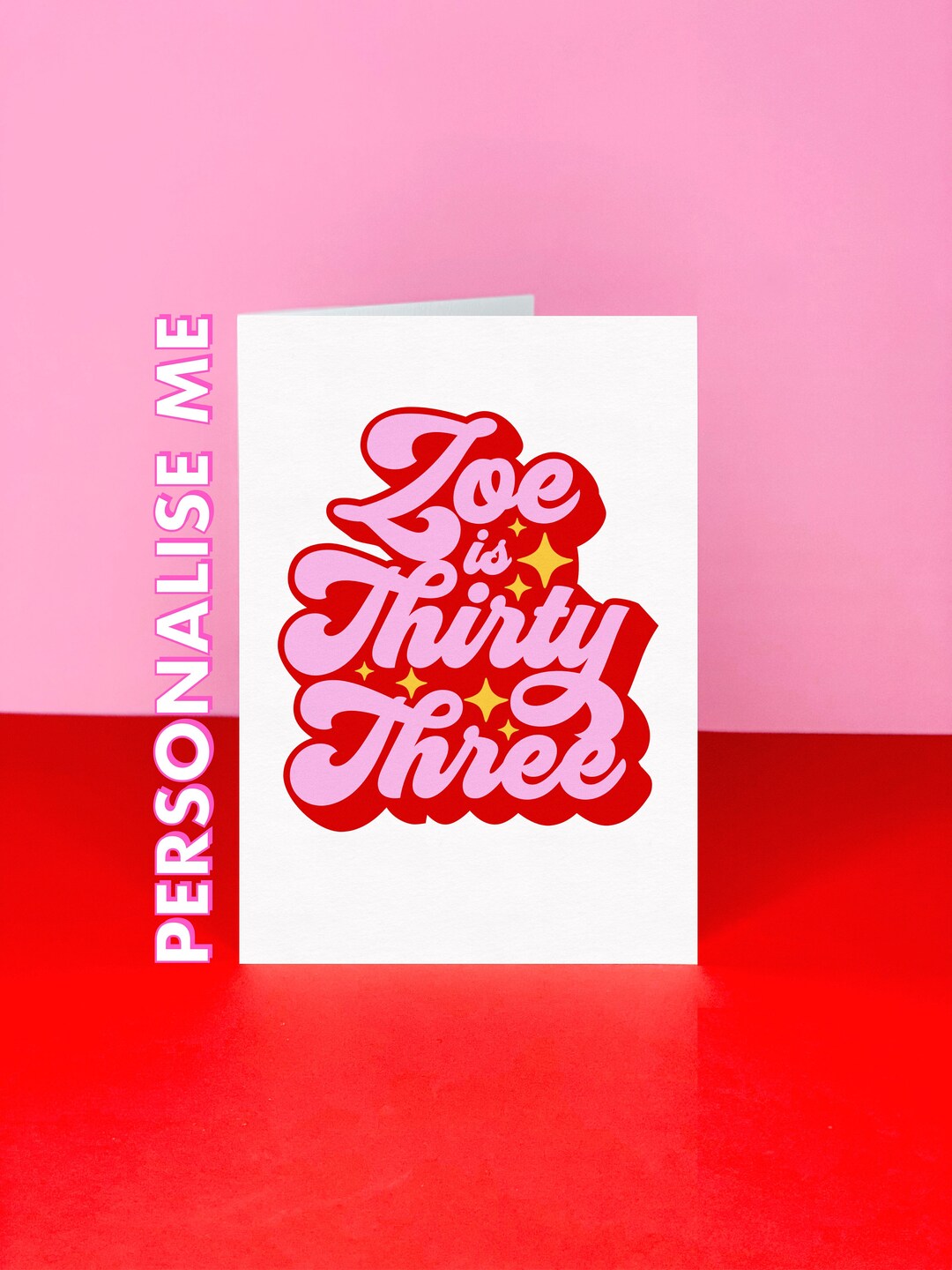 Personalised Birthday Card Thirty Three Birthday Card 33rd Birthday ...