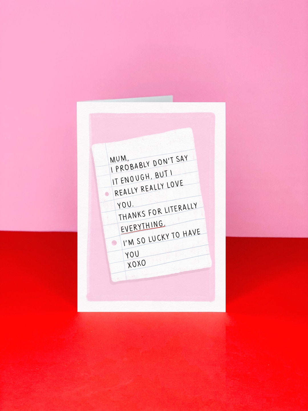 A Letter to Mum Mother's Day Card Note for Mam Card Card for Mother's ...