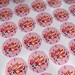 Personalised Glossy Logo Stickers 37mm Stickers 35 Stickers per Sheet ...