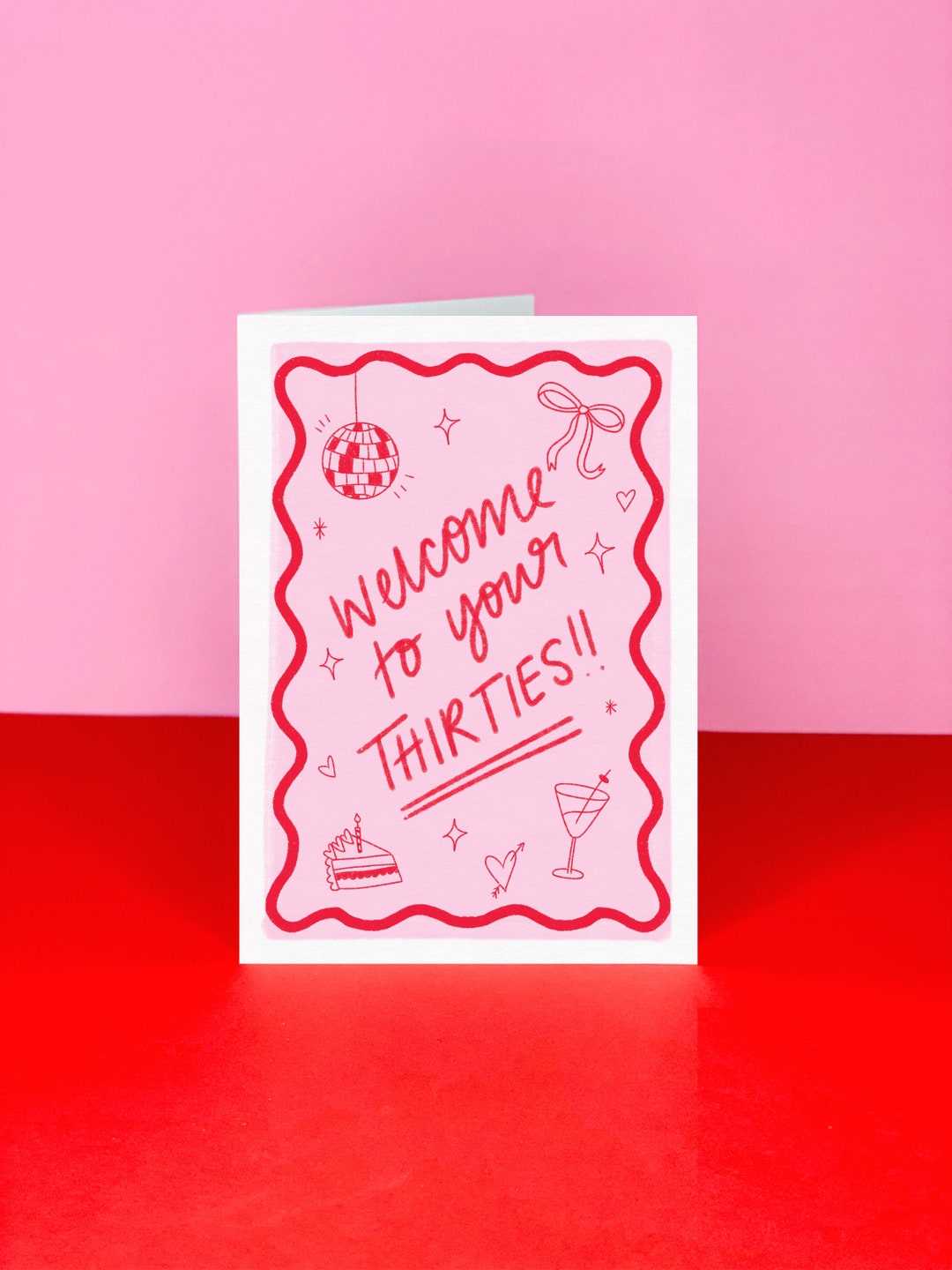 Birthday Card for Thirties - Thirtieth Birthday Card - 30th Birthday ...