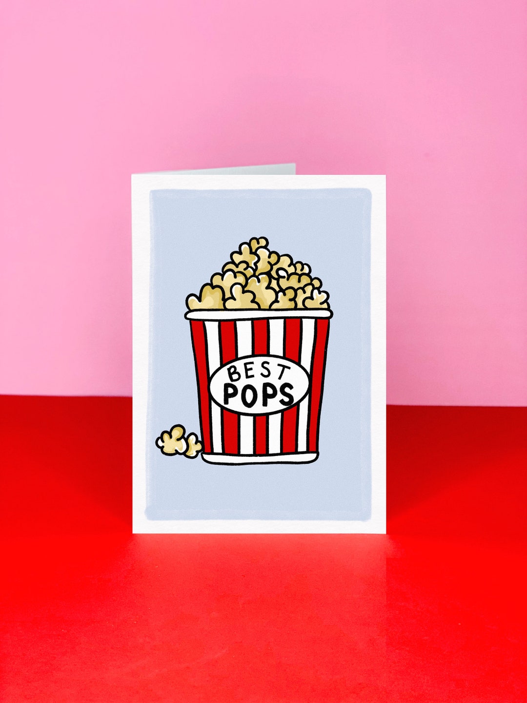 Best Pops Father's Day Card - Card for Pops on Father's Day - Popcorn ...