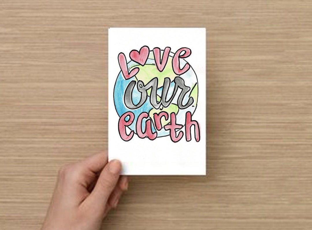 Love Our Earth Postcard Pack of 10 - Etsy