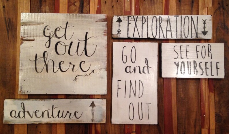 Get Out There Sign, Each Sold Separately. Adventure Nursery or Kids ...