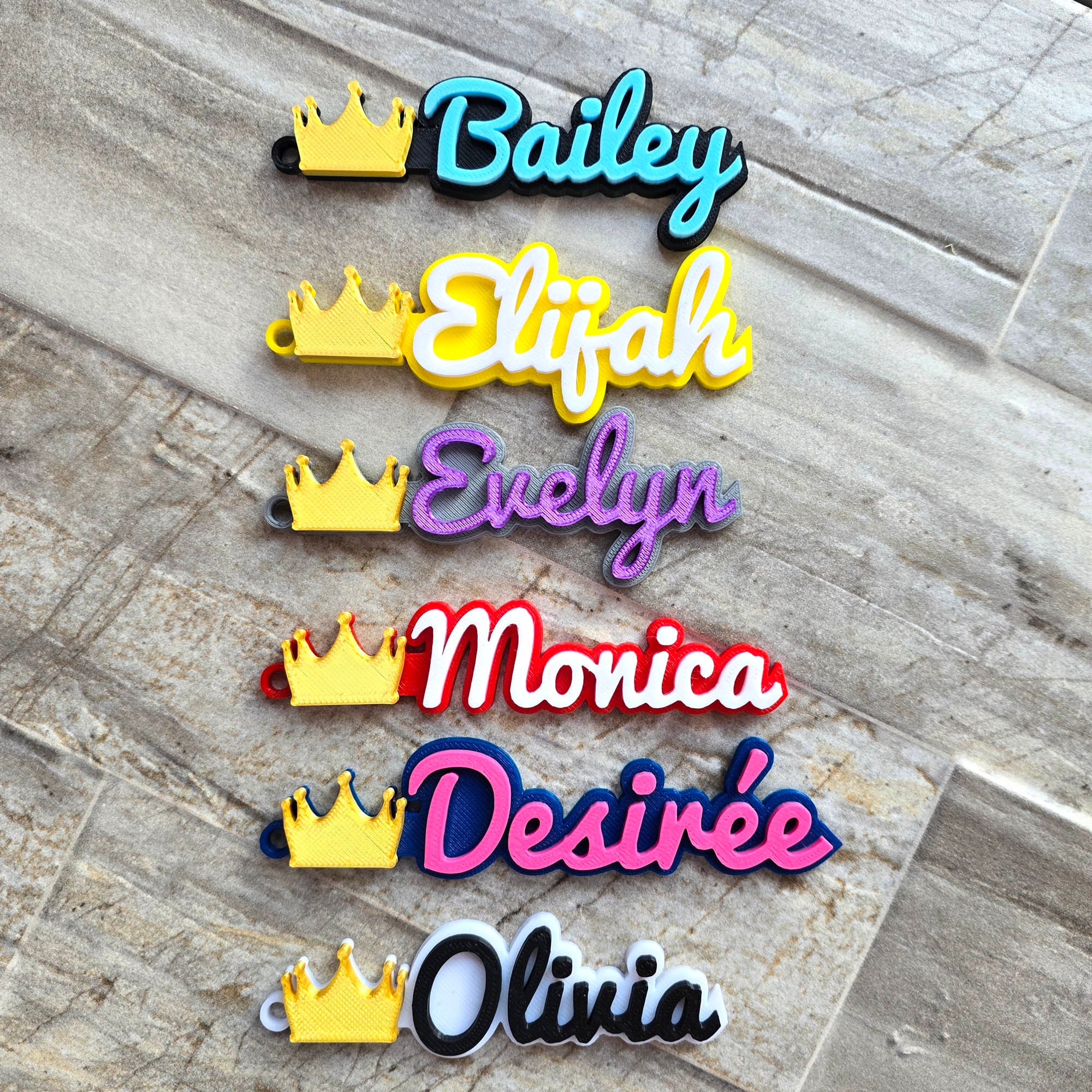 Custom King Queen Gold Crown Name Tags, Beach Bag or Tote, Party Favor ...