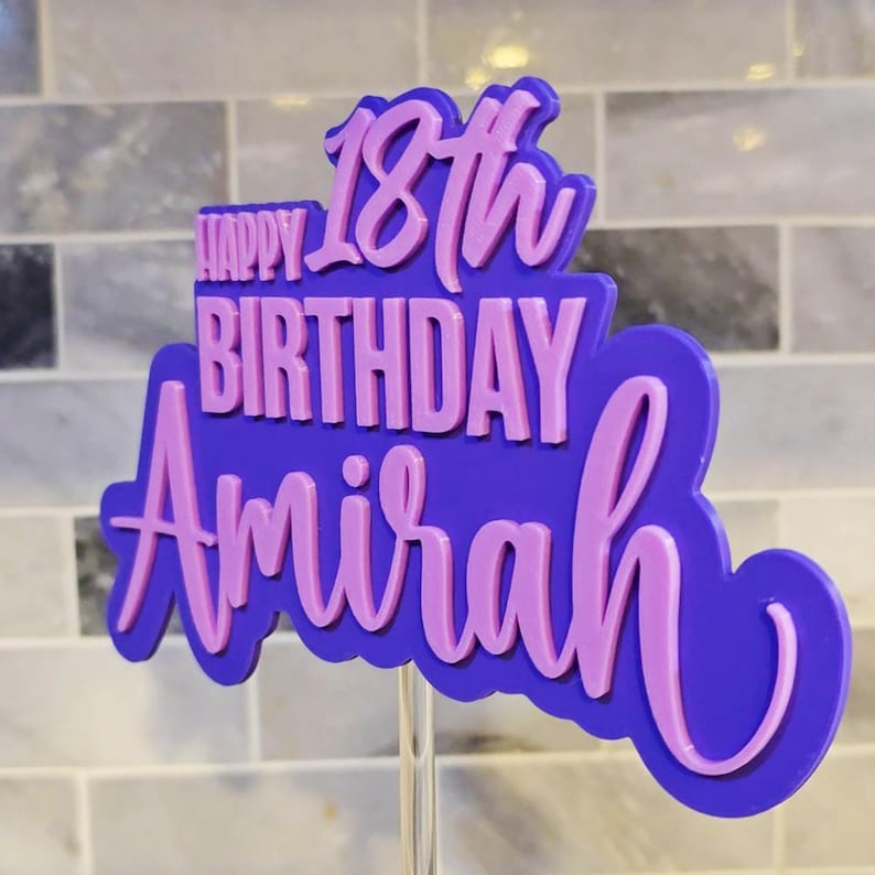 Custom Cake Topper, Personalized Cake Topper, Cake Decorations, Kids ...