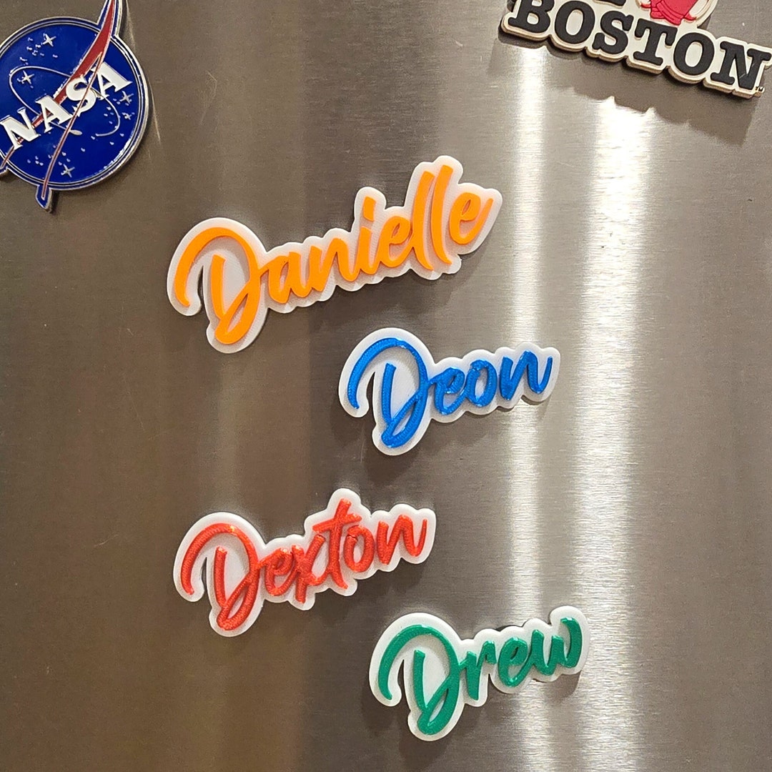 Custom Name Fridge Magnet, Family Name Magnets, Locker Name Magnets ...