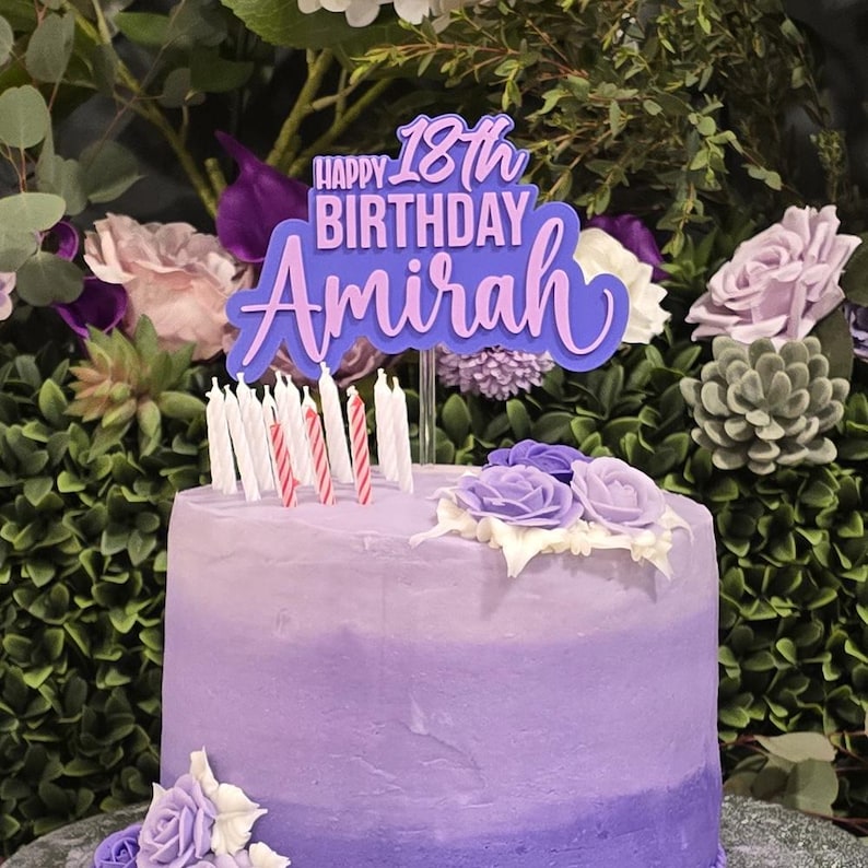 Custom Cake Topper, Personalized Cake Topper, Cake Decorations, Kids ...