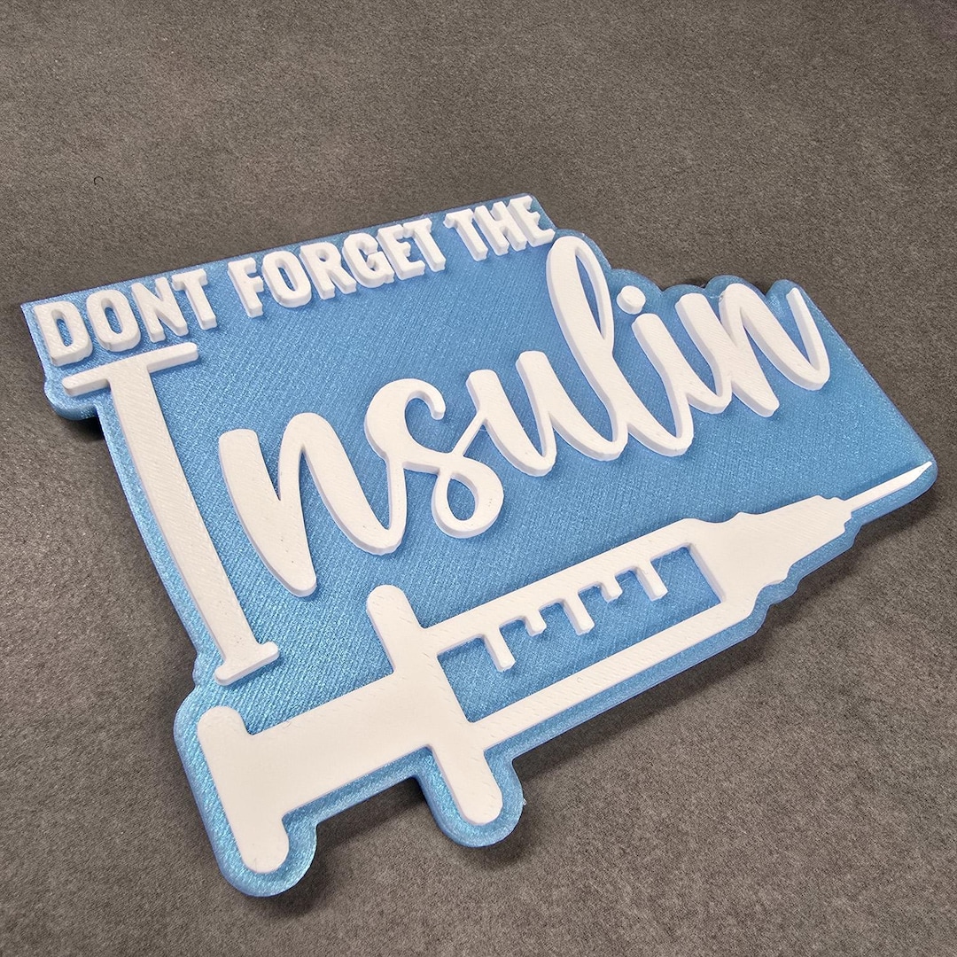Don't Forget the Insulin! Diabetes Fridge Magnet, Locker, Diabetes ...