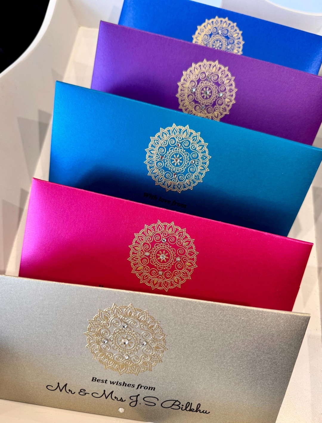 Luxury Personalised Money Envelope, Gift Envelope, Shagan Envelope ...