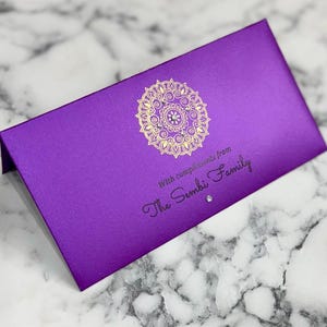 Luxury Personalised Money Envelope, Gift Envelope, Shagan Envelope ...
