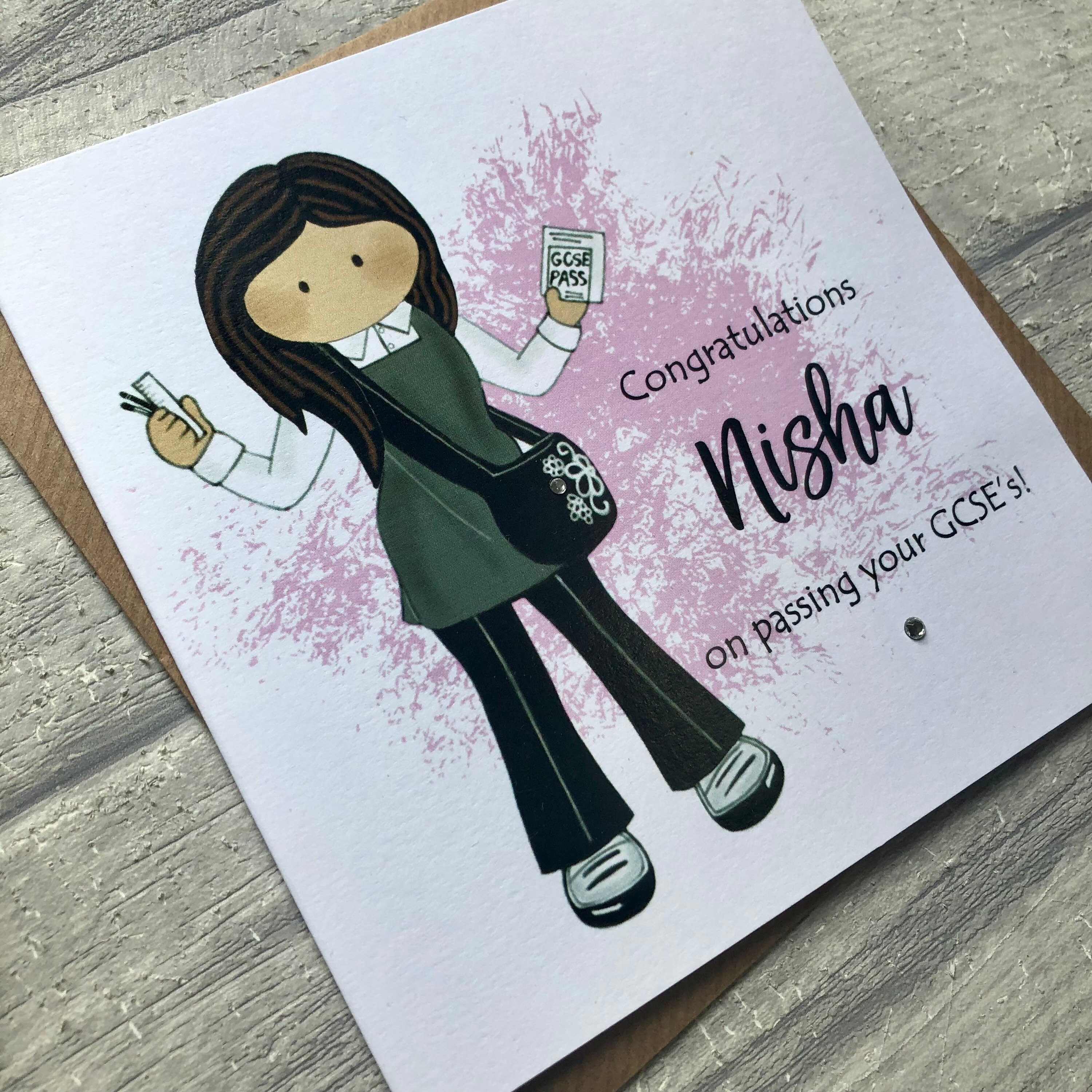 GCSE Personalised Card Greeting Card GCSE Pass - Etsy UK