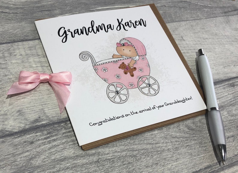 Personalised Grandparent Congratulations Card: New Grandchild Arrival ...