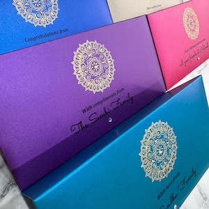 Luxury Personalised Money Envelope, Gift Envelope, Shagan Envelope ...