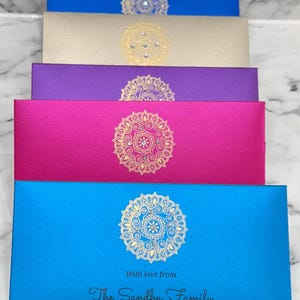 Luxury Personalised Money Envelope, Gift Envelope, Shagan Envelope ...