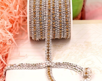 Clear Crystal Rhinestone Diamond Bling Trim Metal Cup Close | Etsy