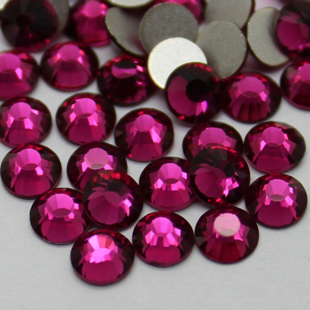 Fuchsia -- Crystal Glass Rhinestones Flatback High Quality No Hotfix ...