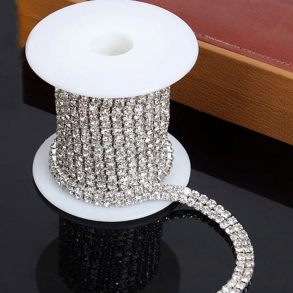 Rhinestone Chain - Etsy