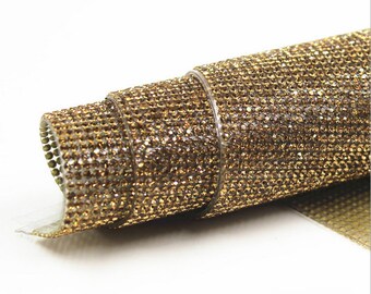 Clear Crystal Glass Rhinestones Sheet Self Adhesive Applique / Sticker ...