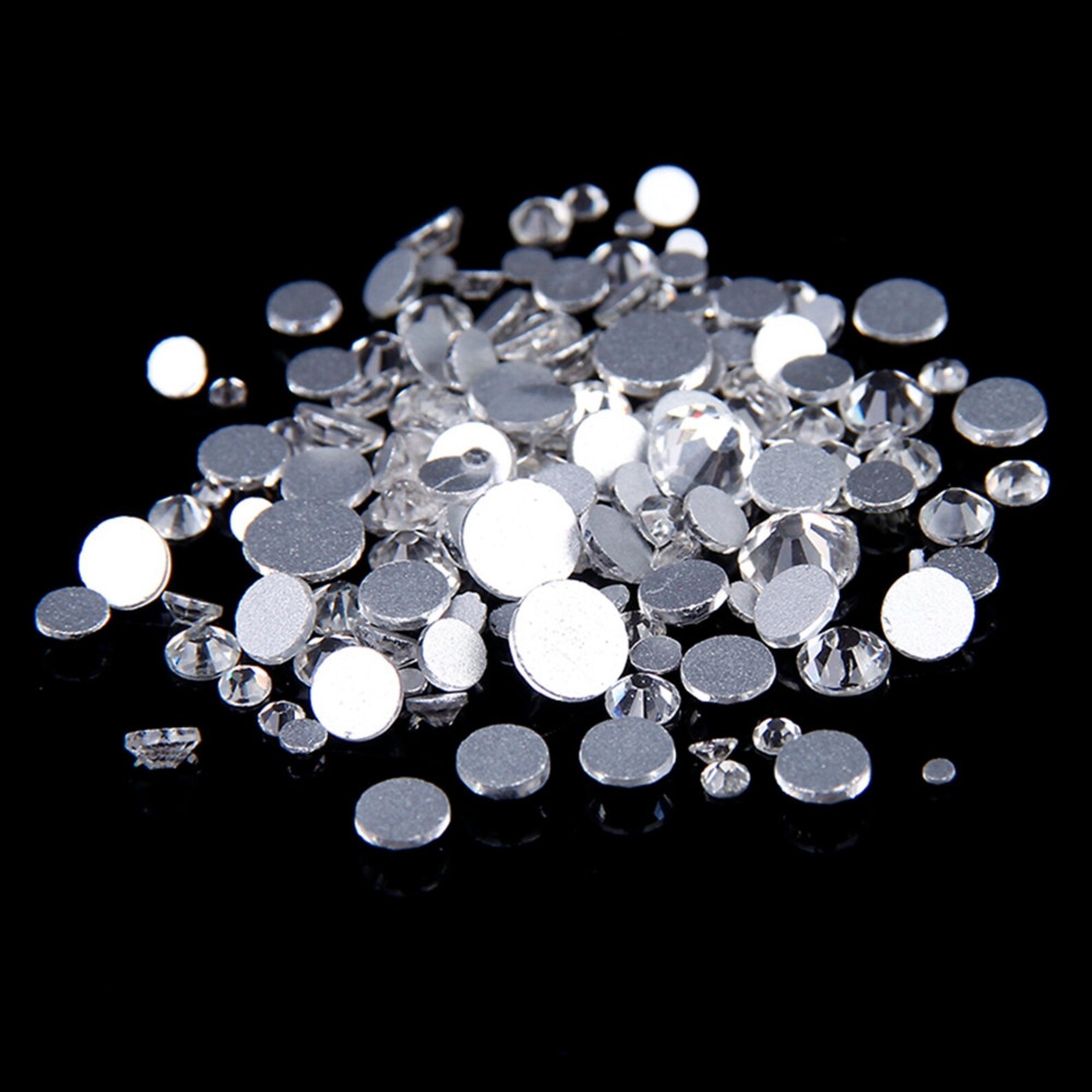 Clear 5000 Pcs Assorted 9 Sizes Crystal Glass Rhinestones - Etsy