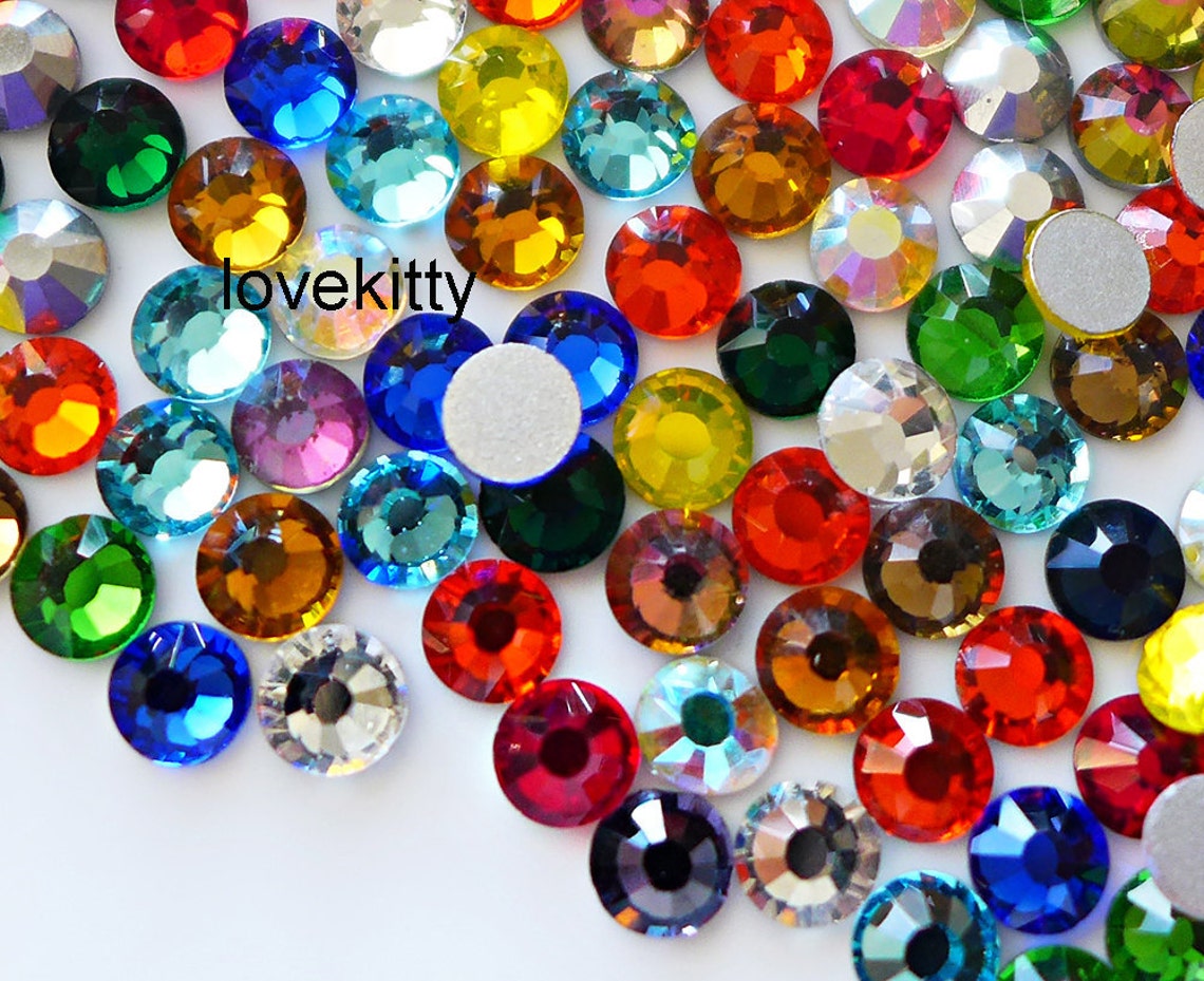 144 Pcs SS12 -- Glass Rhinestones Flatback High Quality No Hotfix -- 30 ...