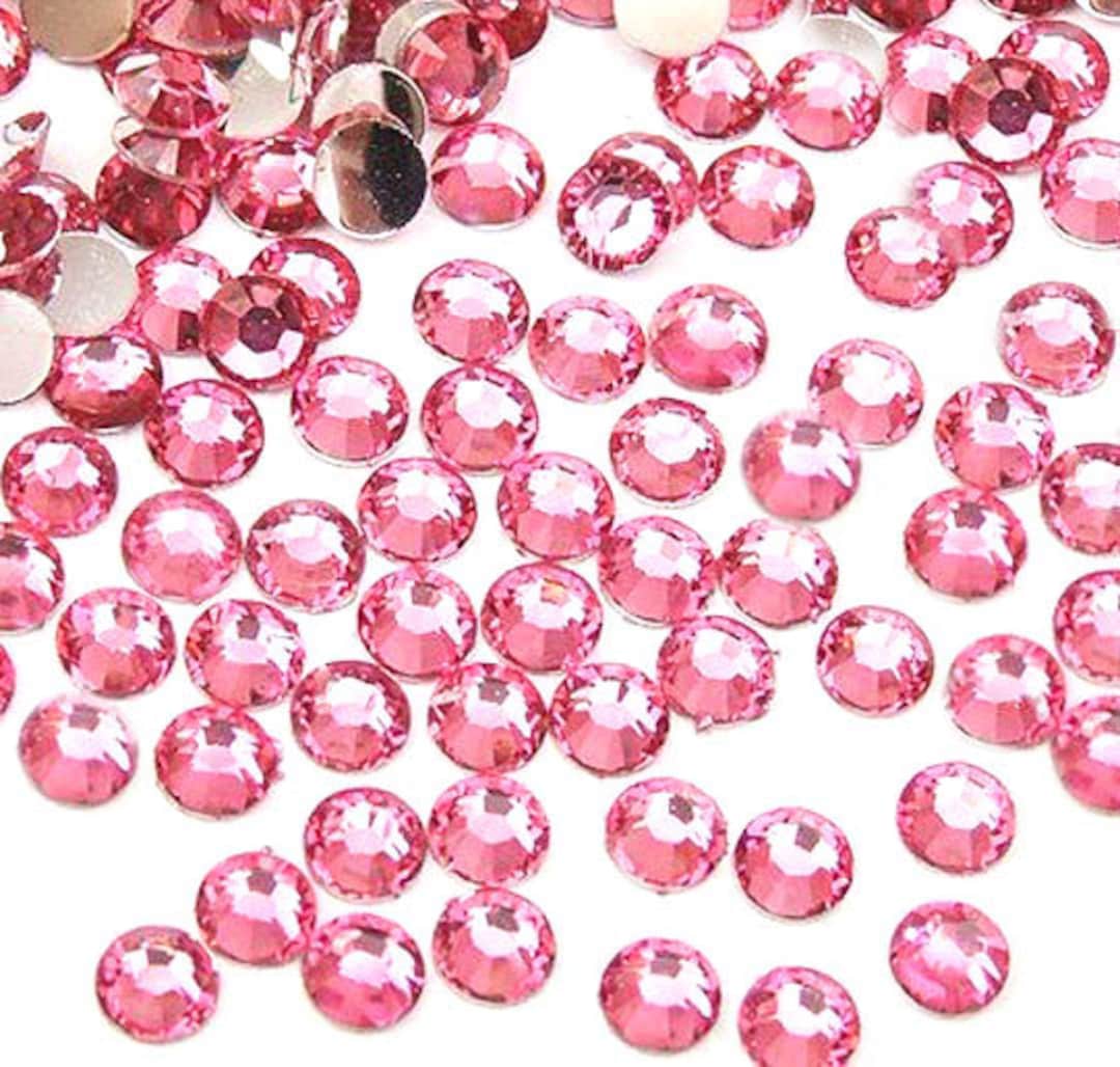 3mm 1000 Pieces Round Flat Back 14 Facet Cut Rhinestones ---- Light ...