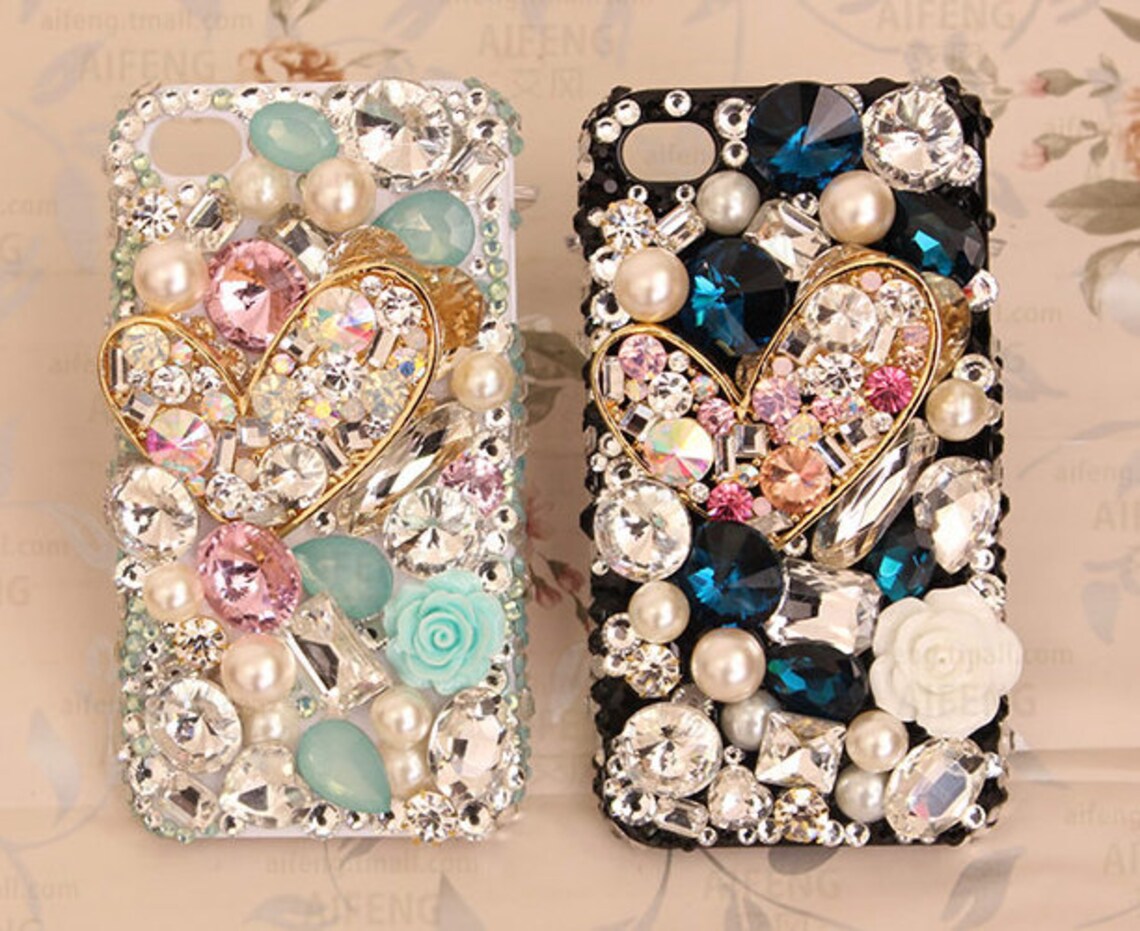 DIY 3D Crystal Gems Kawaii Resin Flatback Decoden Cabochons Cell Phone ...