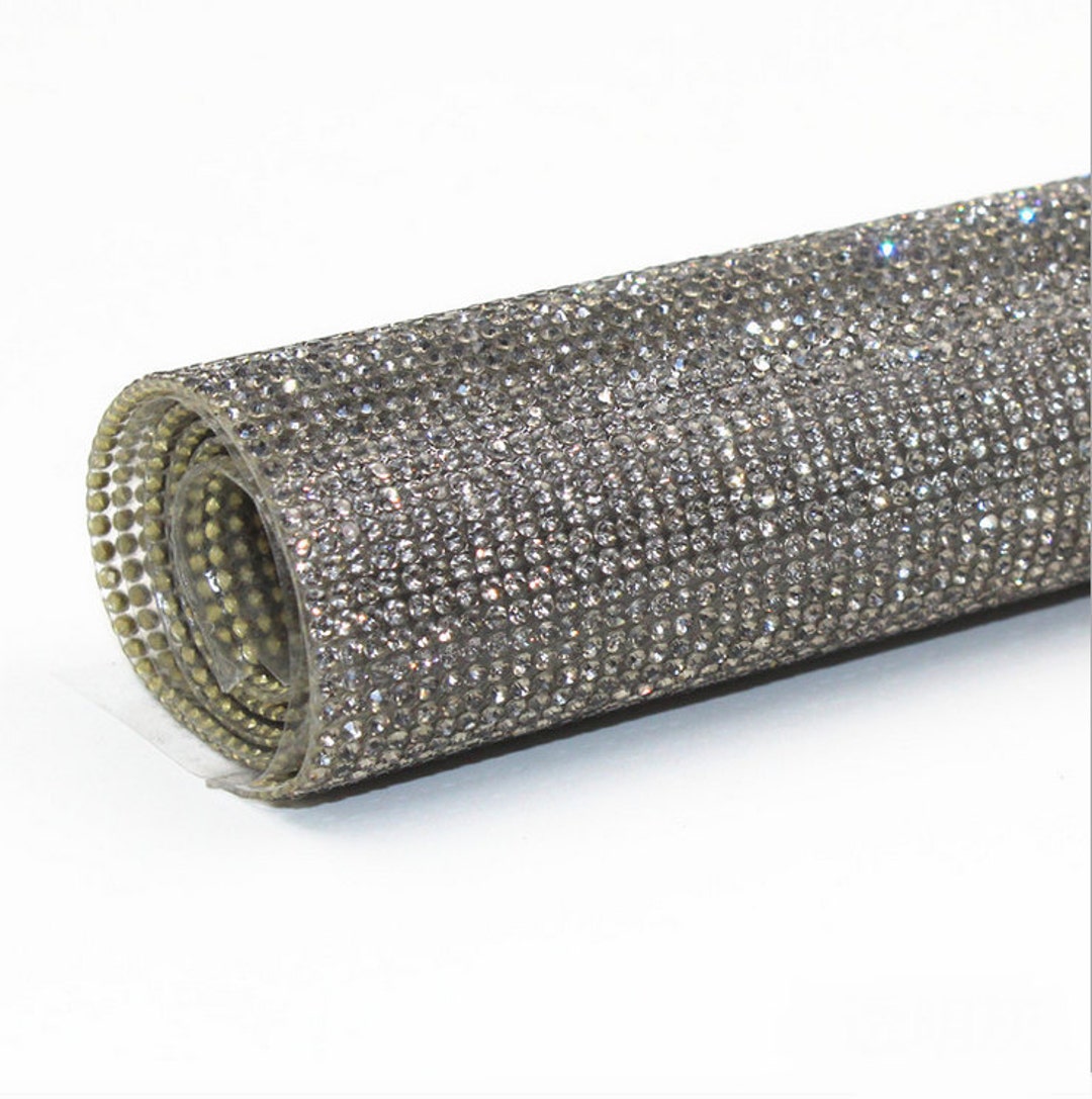 Gray - Glass Rhinestones Hot Fix Applique / Sticker Sheet 2mm ( SS8 ...