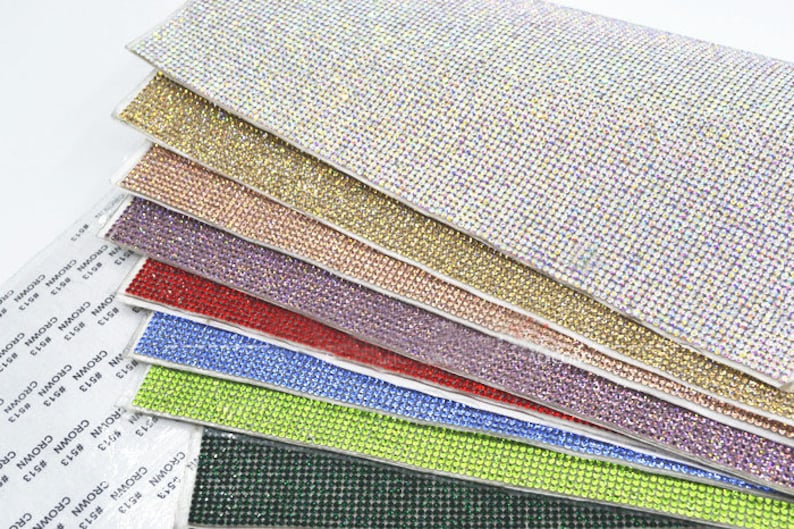 Clear Crystal Glass Rhinestones Sheet Self Adhesive Applique - Etsy