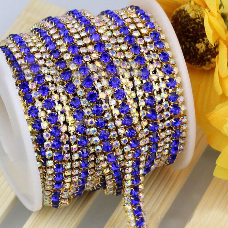 Blue Rhinestone Trim - Etsy