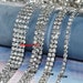 Clear Rhinestone Trim Silver Tone Crystal Trim Rhinestone - Etsy