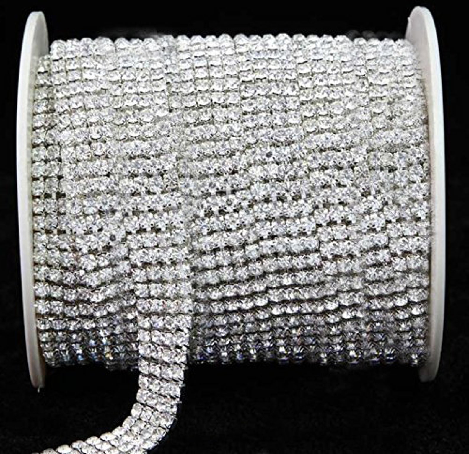 3 Rows Rhinestone Trim Crystal Trim Rhinestone Chain - Etsy