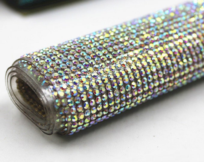 Clear Crystal Glass Rhinestones Sheet Self Adhesive Applique - Etsy